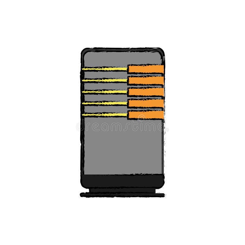 Database storage computer stock illustration. Illustration of computer ...