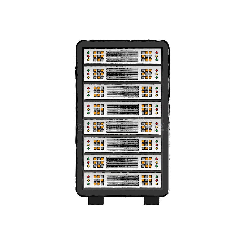 Database storage computer stock illustration. Illustration of connect ...