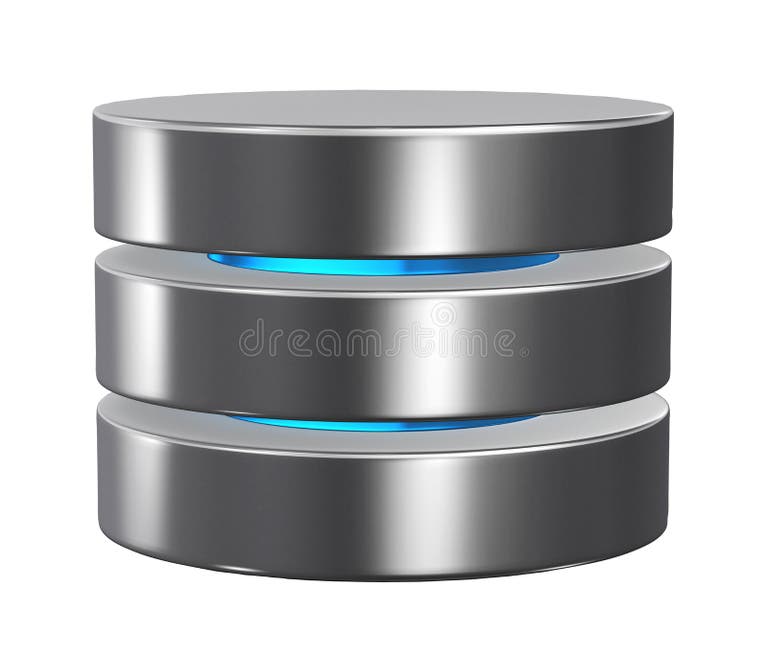 Database Storage Concept, Cloud Computing. Stock Illustration ...