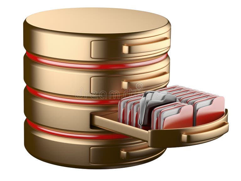 Database storage concept stock illustration. Illustration of internet ...