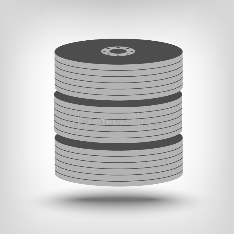 Database storage icon stock illustration. Illustration of business ...