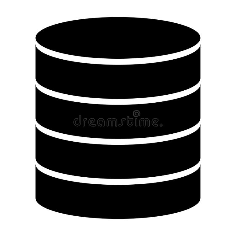 Database Storage Icon, Internet Network Server Cloud Data Symbol ...