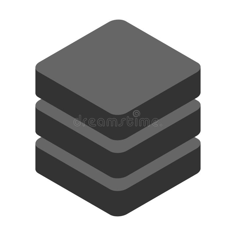 Database Storage Icon Isometric Internet Network Server Cloud Data Symbol Connection System