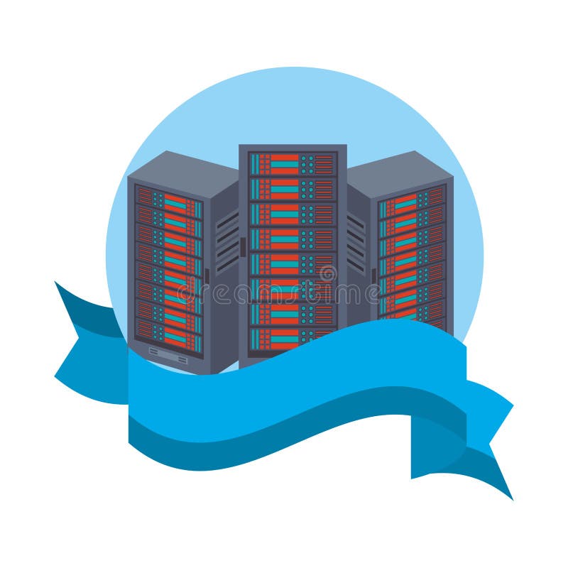 Database storage server stock vector. Illustration of community - 145405423