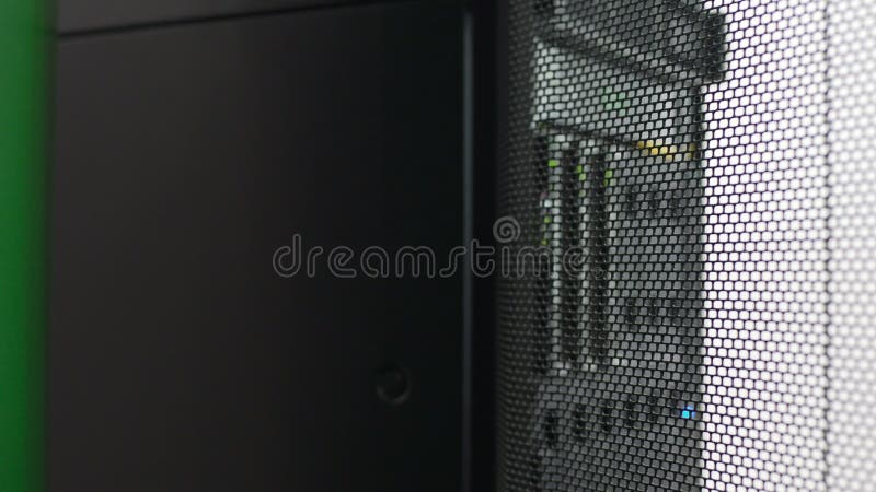 Database Storage In Server Room Cloud Computing Information Systems Security Stock Footage