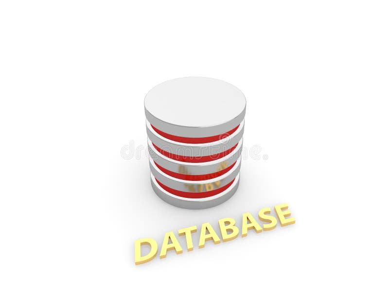 Database Symbol on a White Background . Stock Illustration ...
