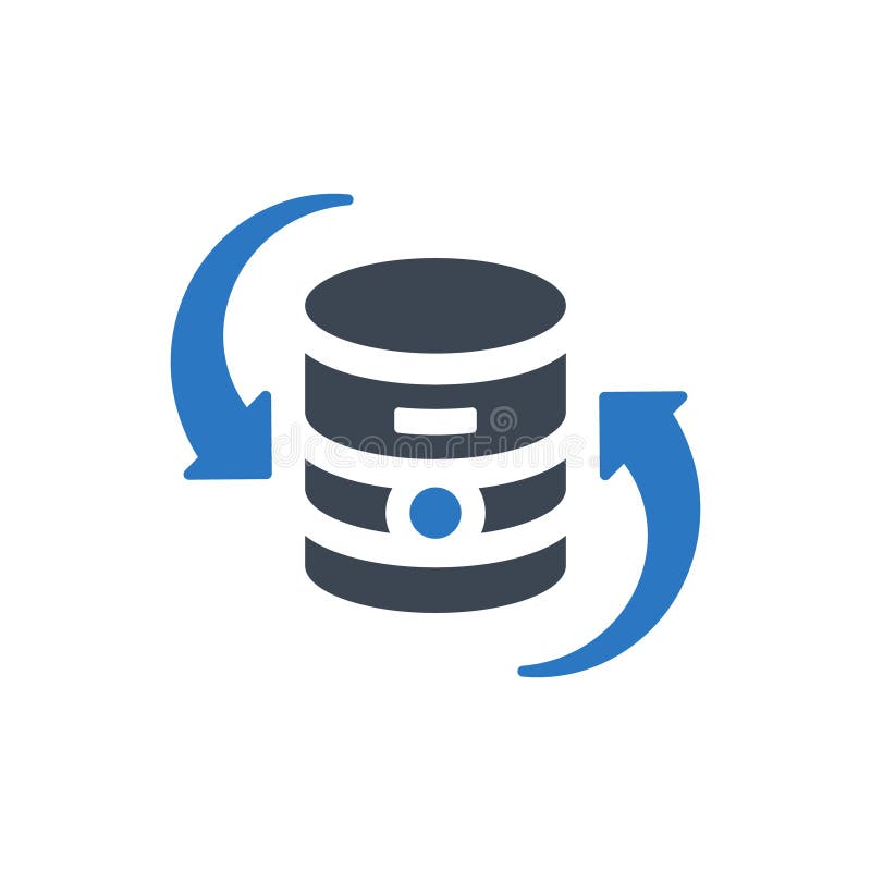 Sync Icon in Trendy Design Style. Sync Icon Isolated on White ...