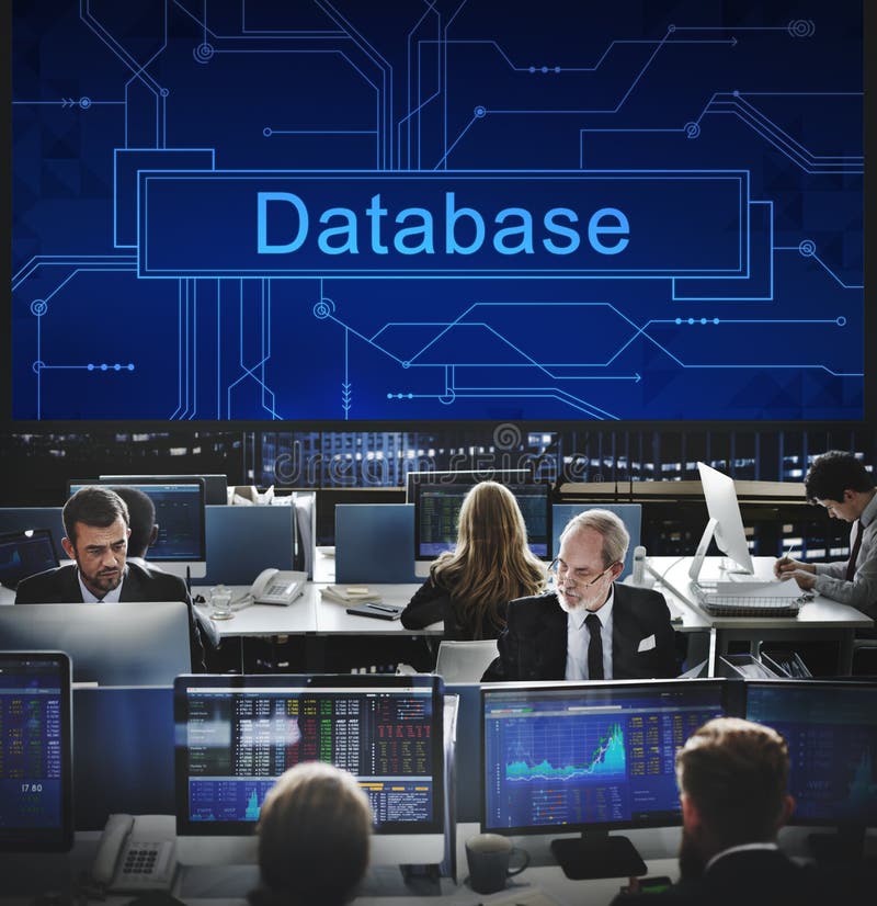 Database System Server Network Information Data Concept Stock Photo ...