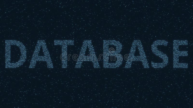 Database Text Consisting Of Many Symbols On Computer Monitor 3d Animation Stock Footage Video