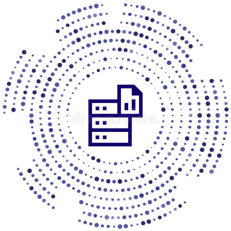 Database Vector Icon Isolated on White Background. Outline, Thin Line ...