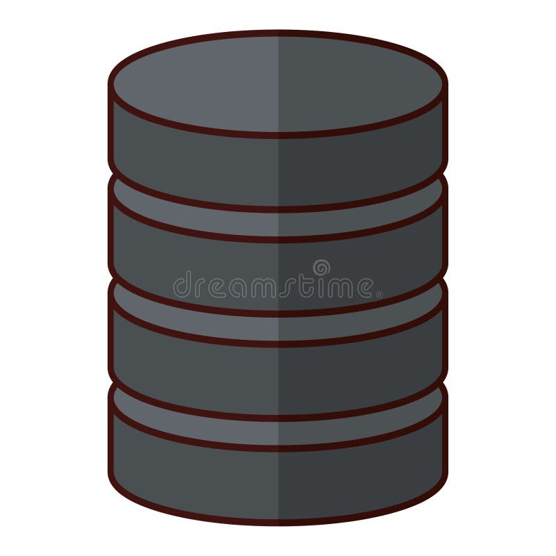 Database virtual storage stock vector. Illustration of connection ...