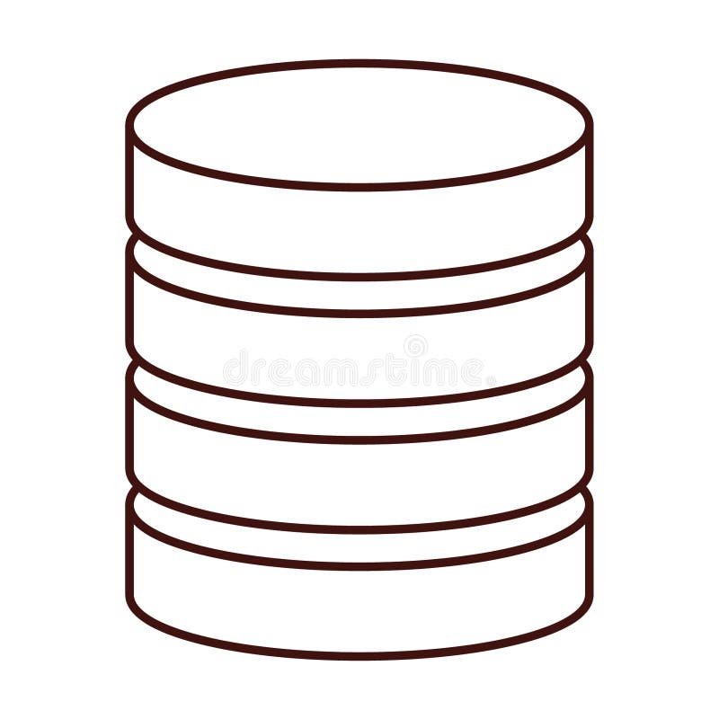 Database virtual storage stock vector. Illustration of connect - 81130627