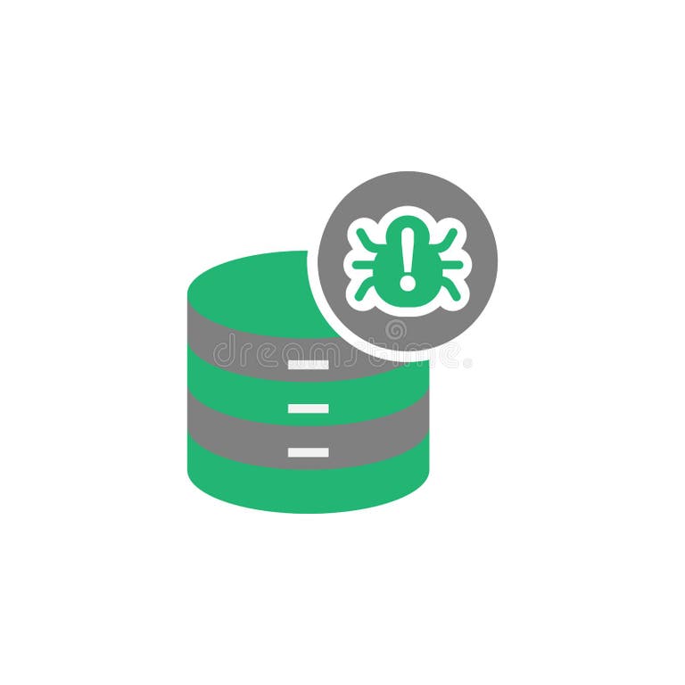 Database, Virus Icon. Element of Cyber and Security Icon for Mobile ...