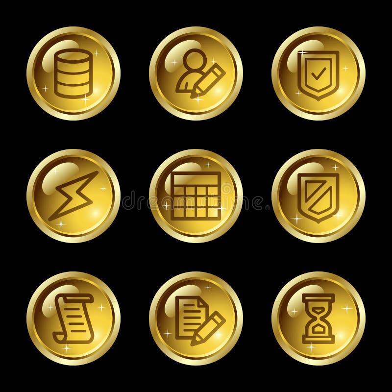 Banking web icons stock vector. Illustration of glossy - 7764499