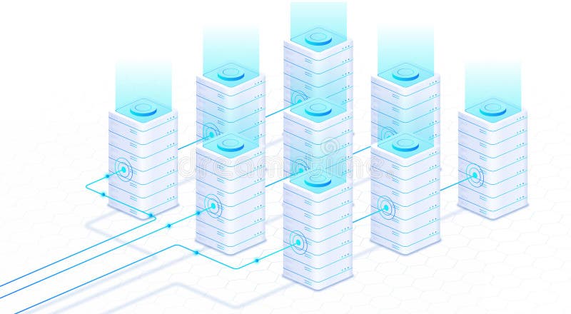 Database white concept stock vector. Illustration of routing - 272235406