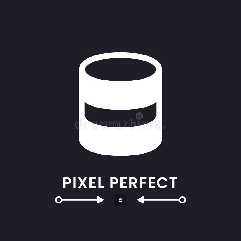 Database White Solid Desktop Icon Stock Vector - Illustration of glyph ...