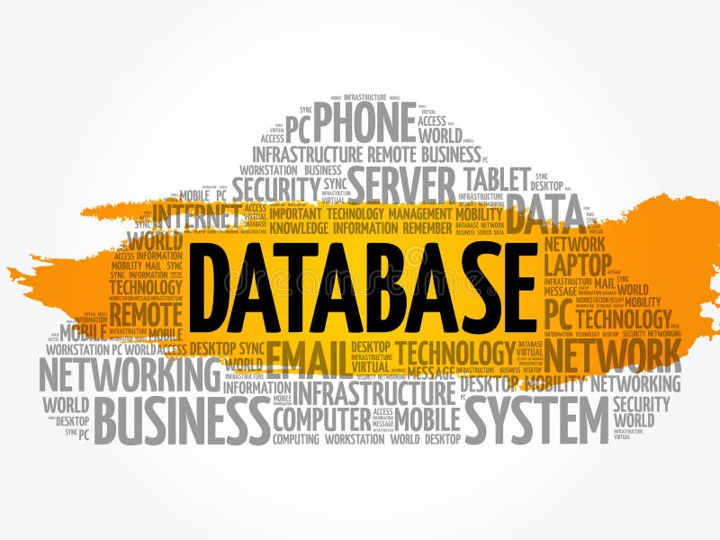 Database Word Cloud Collage Stock Illustration - Illustration of ...
