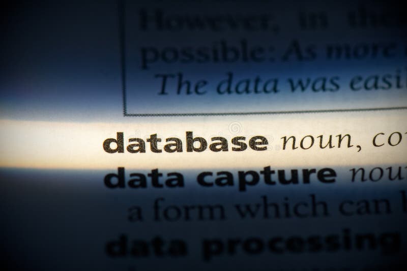 Database stock image. Image of idea, closeup, vocabulary - 161578295