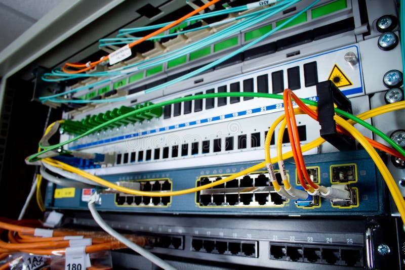 Datacenter stock image. Image of plug, internet, fiber - 22391879