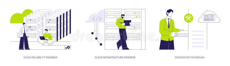 Datacenter Abstract Concept Vector Illustrations. Stock Vector ...
