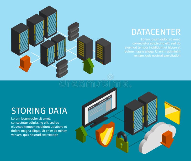 Datacenter Banner Set stock vector. Illustration of datacenter - 76909728 Datacenter Banner Set stock vector. Illustration of datacenter - 76909728