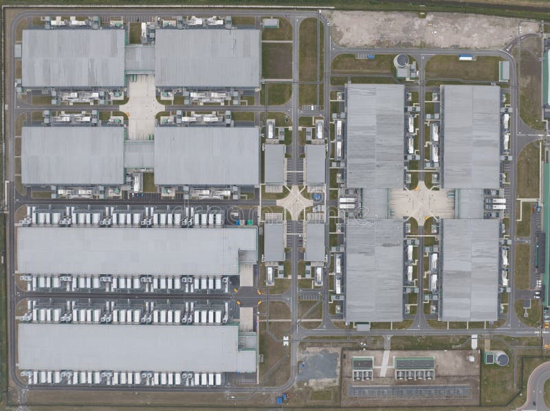 Datacenter Computing Center in Hollands Kroon. Data Technology ICT ...