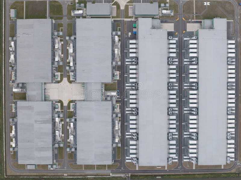 Datacenter Computing Center in Hollands Kroon. Data Technology ICT ...