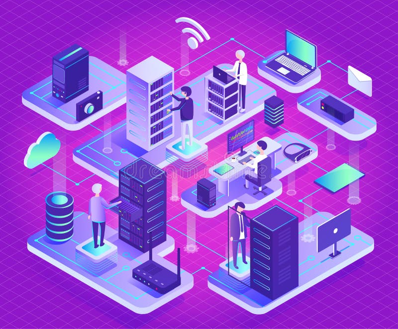 Datacenter Worker Stock Illustrations – 389 Datacenter Worker Stock Illustrations, Vectors ...