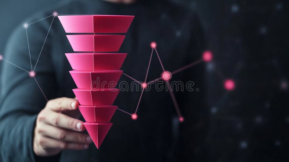 DataDriven Sales Funnel 3D Visualization for Strategic Growth Analysis ...