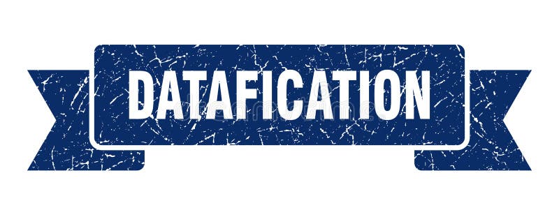 Datafication ribbon. stock vector. Illustration of textured - 189719430