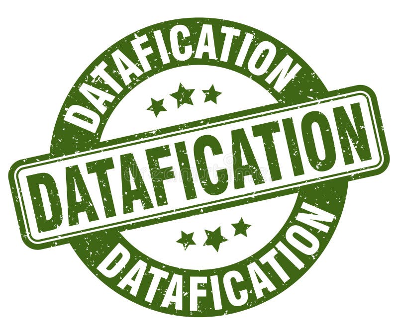 Datafication Stamp. Datafication Label. Round Grunge Sign Stock Vector ...