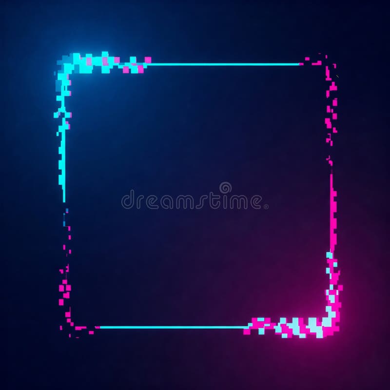 Aesthetic VHS Glitch Frame stock illustration. Illustration of digital ...
