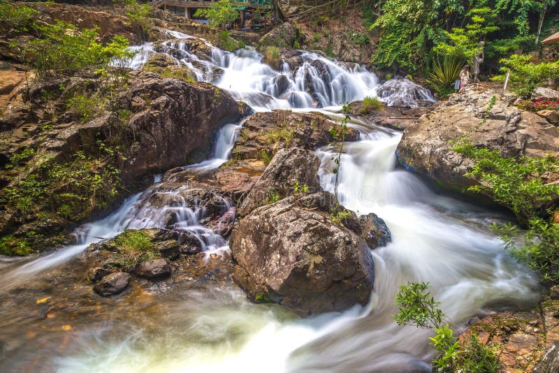 Datanla Waterfall in Dalat stock image. Image of natural - 125124339