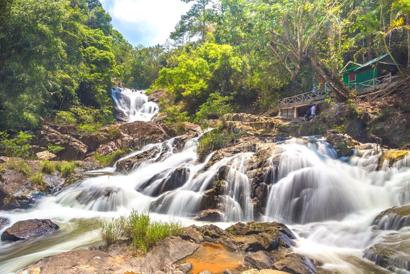 Datanla Waterfall in Dalat stock photo. Image of stone - 185496832