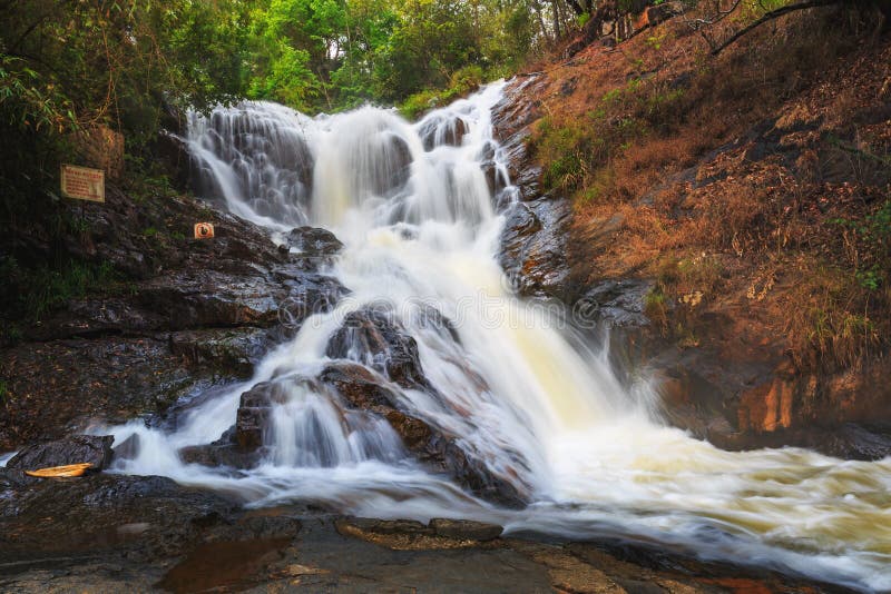 Datanla Waterfall in Dalat. Vietnam Editorial Stock Image - Image of ...