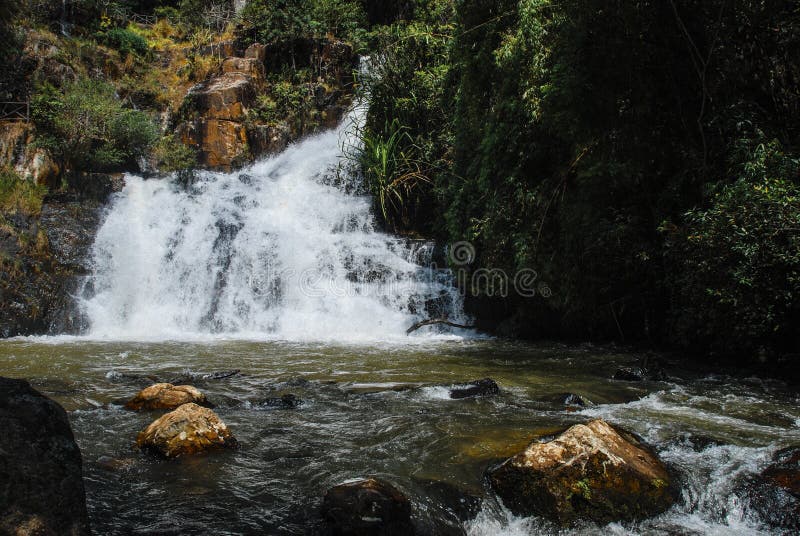 Datanla waterfall stock image. Image of dalat, forest - 159267033