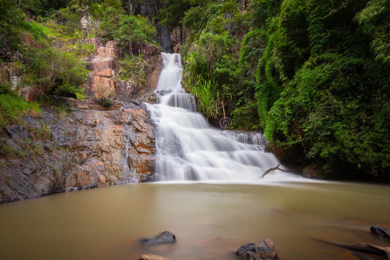 Datanla Waterfalls, Dalat, Vietnam Stock Image - Image of landscape ...