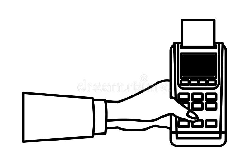 Dataphone Electronic Payment Stock Vector - Illustration of growing ...