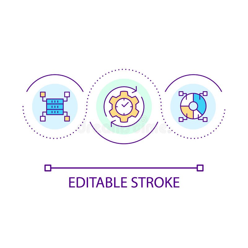Dataset Analysis Planning Loop Concept Icon Stock Illustration ... Dataset Analysis Planning Loop Concept Icon Stock Illustration ...