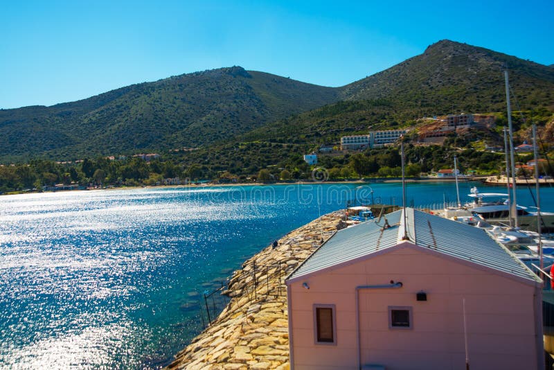 DATCA, TURKEY: Beautiful Landscape with a View of the Sea and the Town ...