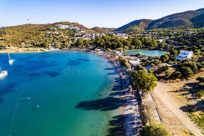 Datca, Mugla, Turkey. Beautiful View of Taslik Beach in Datca Stock ...