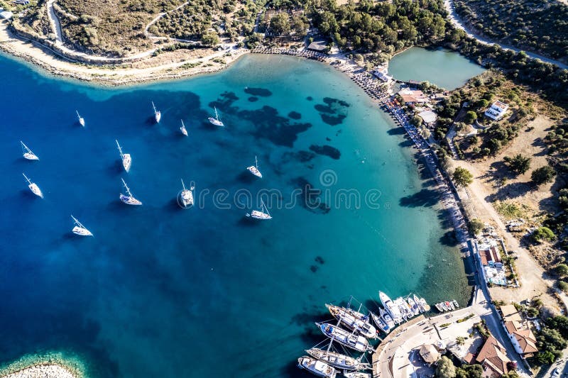 Datca, Mugla, Turkey. Beautiful View of Taslik Beach in Datca Stock ...