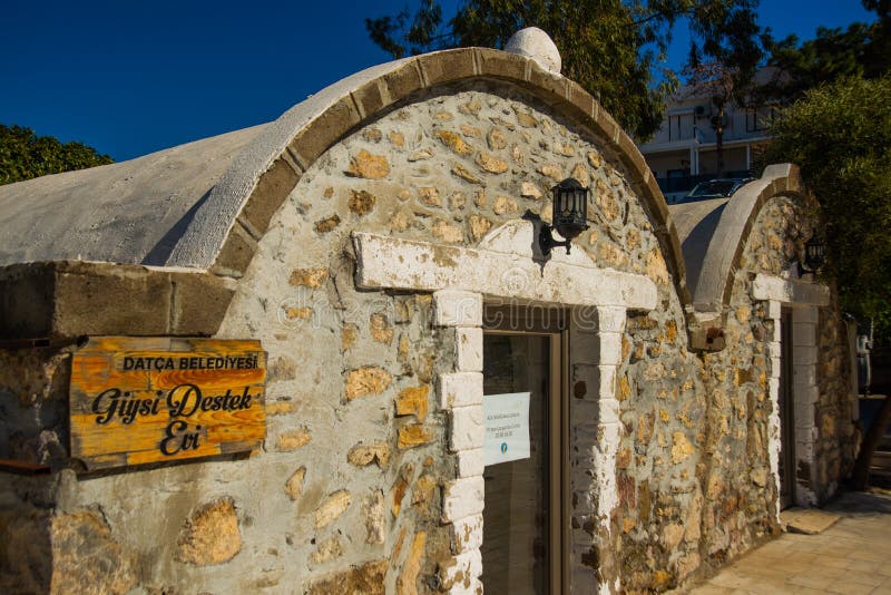 DATCA, TURKEY: View from the Promenade on Buildings in the Town of ...