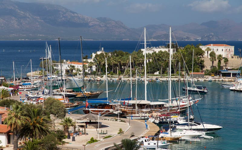 Datca Town stock image. Image of blue, summer, tourism - 33058845