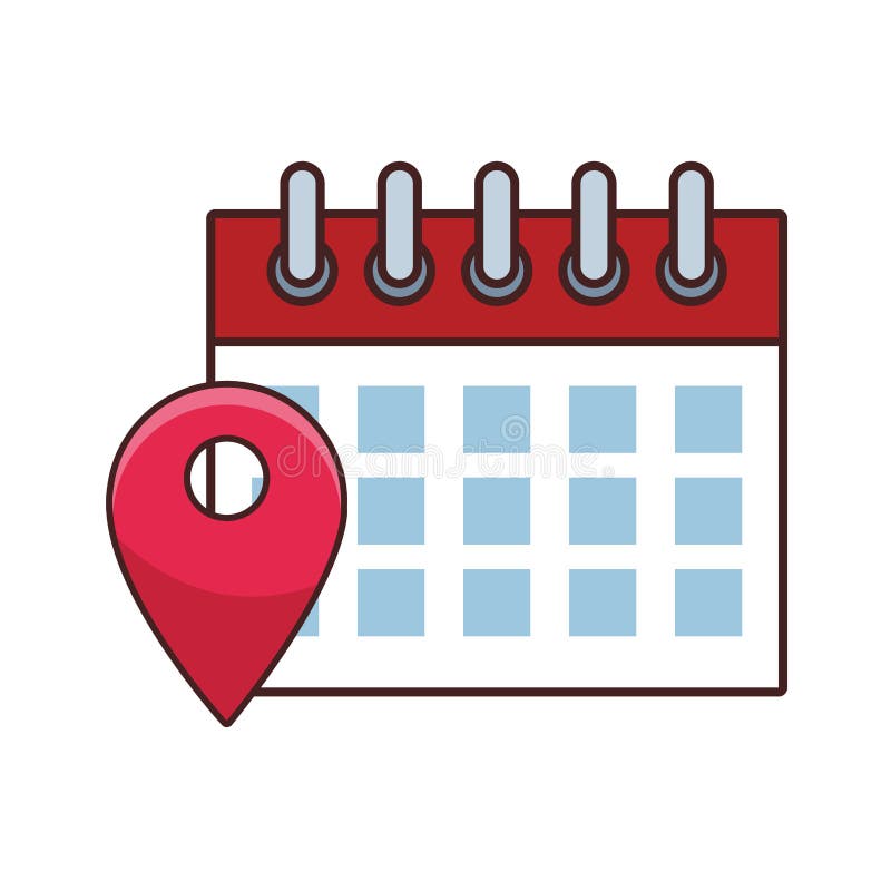 Date calendar cartoon stock vector. Illustration of week - 140682023