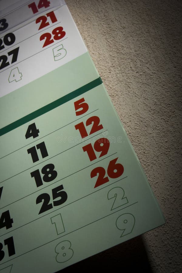 Date Calendar Page stock image. Image of document, event - 188242691