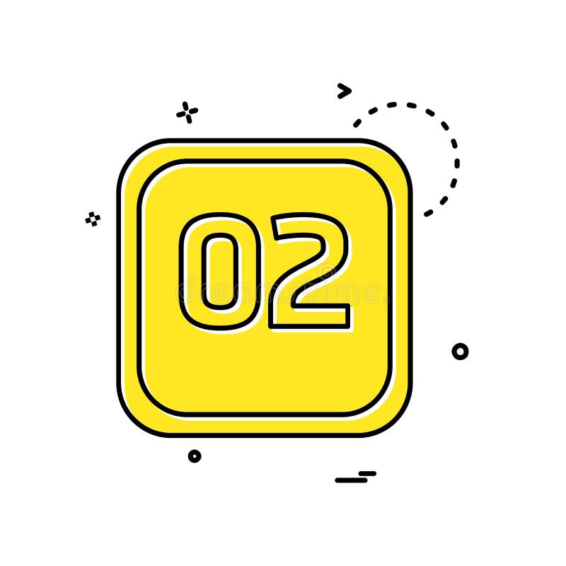 2 Date Calender Icon Design Vector Stock Vector - Illustration of ...