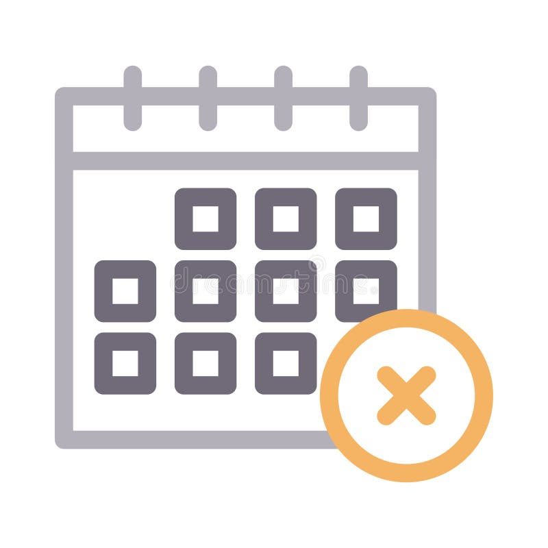 Cancel Appointment Icon Stock Illustrations – 240 Cancel Appointment ...