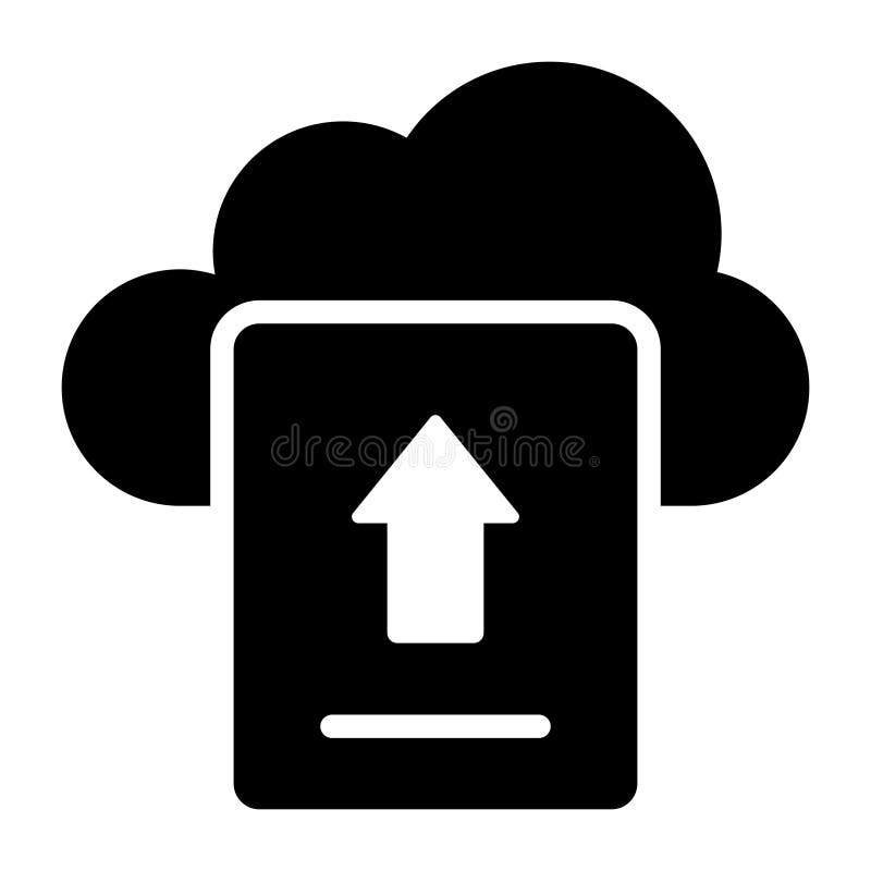 Date Cloud Icon Modern Illustration Stock Vector - Illustration of ...
