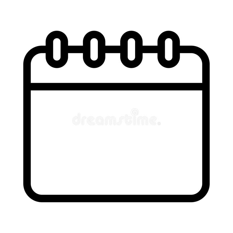 Date Flags Thin Line Vector Icon Stock Vector - Illustration of ...